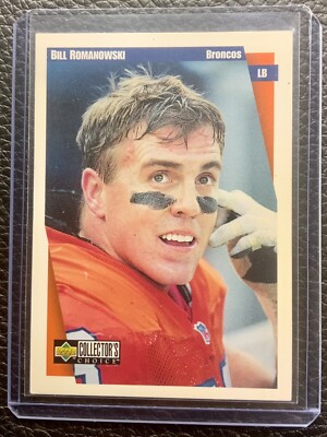 bill romanowski denver broncos upper deck collectors addition card #121 ...