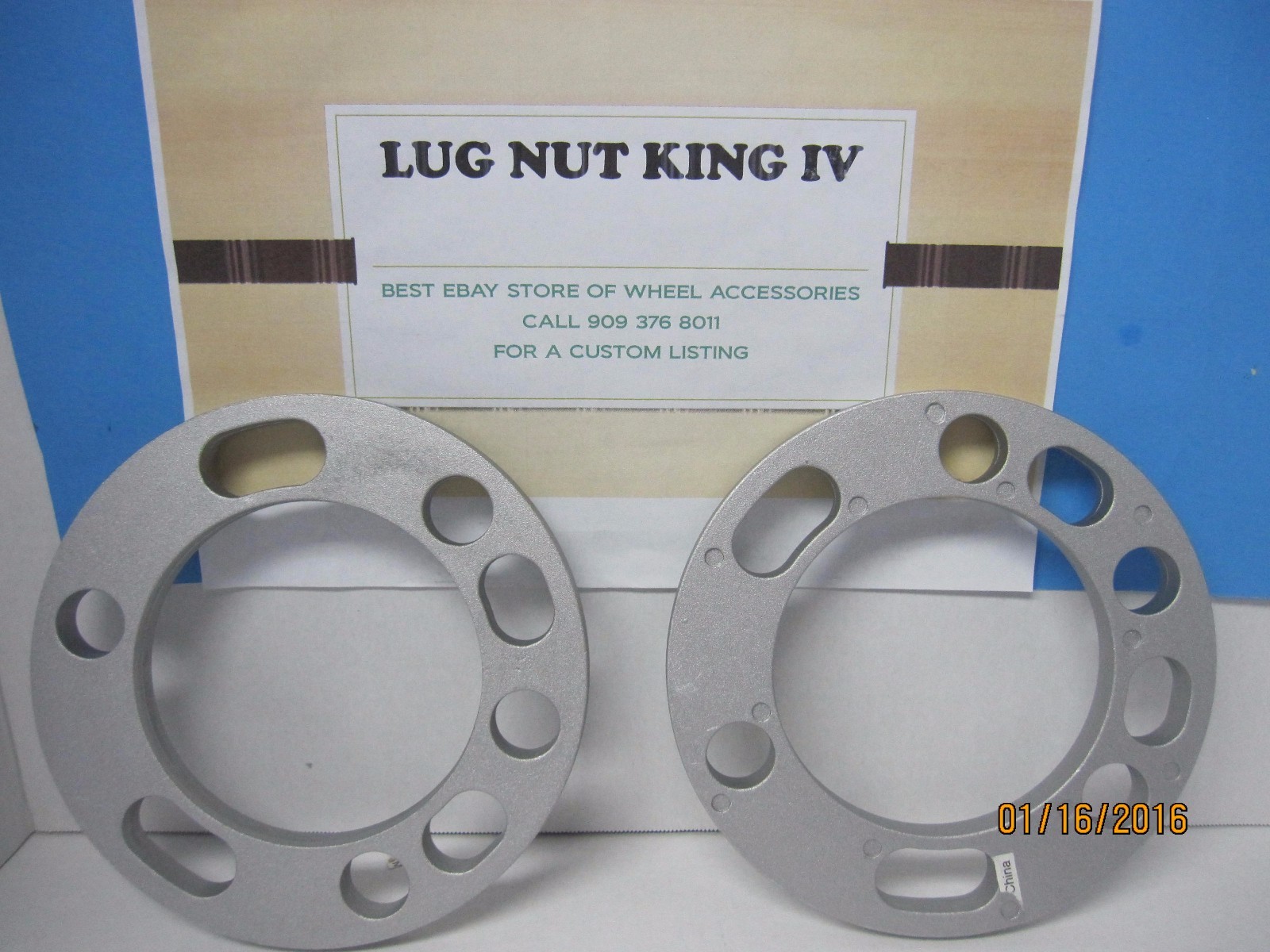 2 WHEEL SPACERS UNI LUG 6 LUG 1/4 " THICK 6 on 5 1/2 6 LUG CHEVY ...