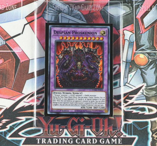 YuGiOh Despian Proskenion DAMA-EN035 1st Edition Super Rare PACK FRESH ...