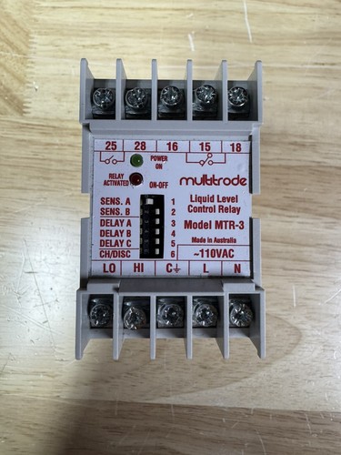 MULTITRODE MTR-3 110-VAC Liquid Level Control Relay | eBay