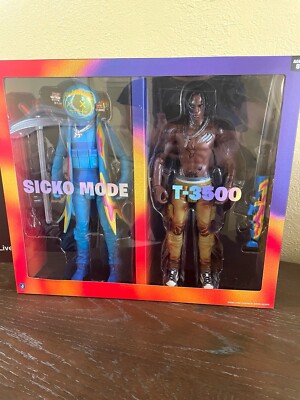 Travis Scott Cactus Jack Fortnite 12 Inch Duo Action Figure Set New ...