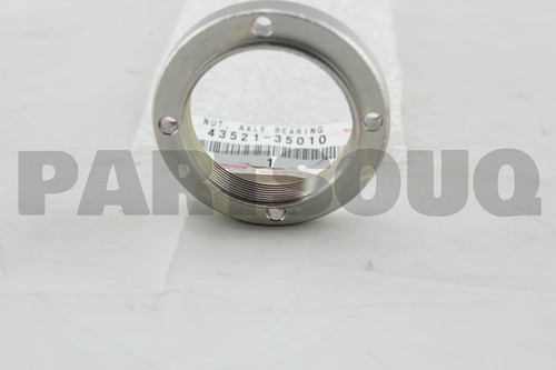 4352135010 Genuine Toyota NUT, FRONT WHEEL ADJUSTING, RH/LH 43521-35010 ...