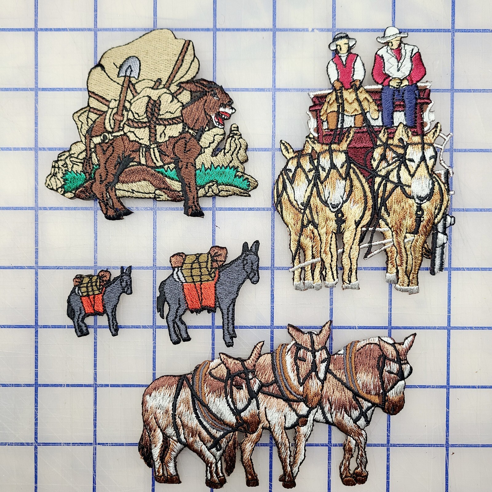 HUGE Lot of 2100 NEW Embroidered "20 Mule Team" Themed Iron On Patches ...