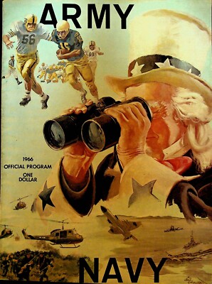 Army Navy Football Game Souvenir Program 1966 Uncle Sam | eBay