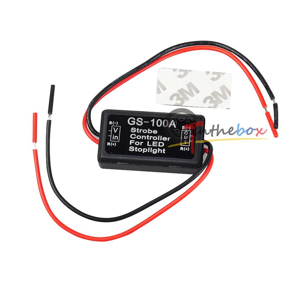 Auto Motorcycle SUV Rear Brake Stop Light Pulse Strobe Flash switch ...