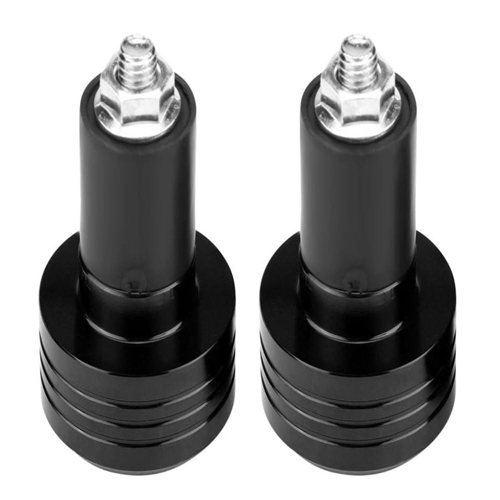 22mm Motorcycle Grip Black Bar End Weights Handlebar Ends For Motorbike ...