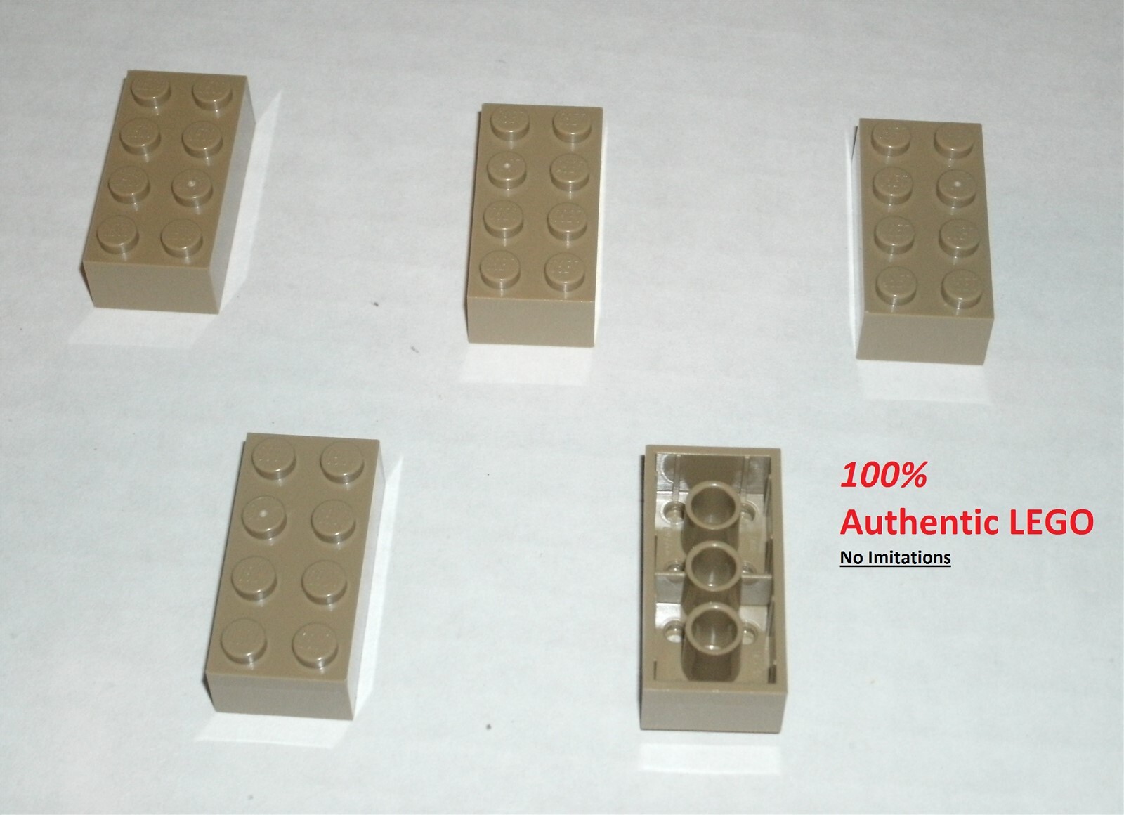LEGO NEW 2x4 Dark Tan Brick (5x) 4247145 Brick 3001 | eBay