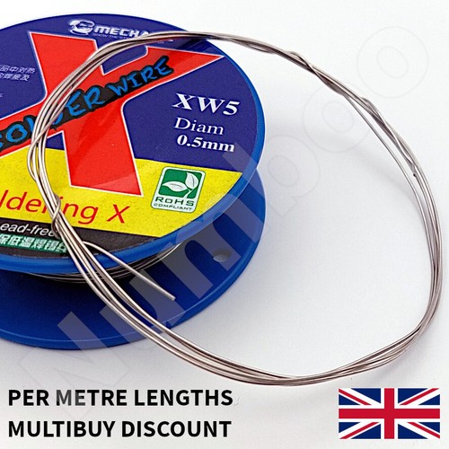 Lead Free Low Melting Point Solder Wire (138C) - 0.5mm / 0.6mm - 1 ...