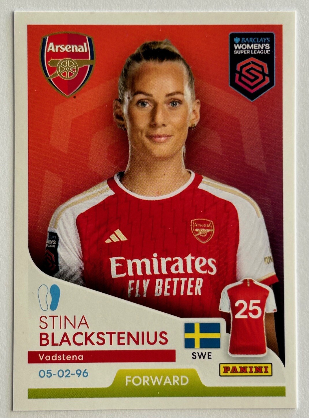 Panini Women's Super League 2024 - ARSENAL & ASTON VILLA Stickers #50 ...