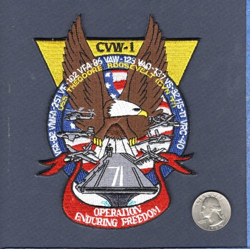 CVN-71 USS ROOSEVELT VAW-123 CVW-1 OEF US Navy Ship Squadron Cruise ...