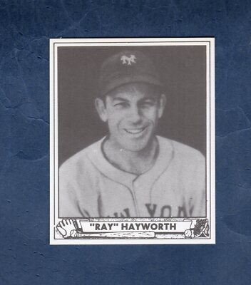 #155 RAYMOND "RAY" HAYWORTH, N.Y. Giants | 1940 Play Ball REPRINT 1986 ...