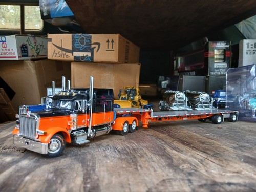 1/64 DCP Peterbilt 379 & Step Deck Trailer | eBay