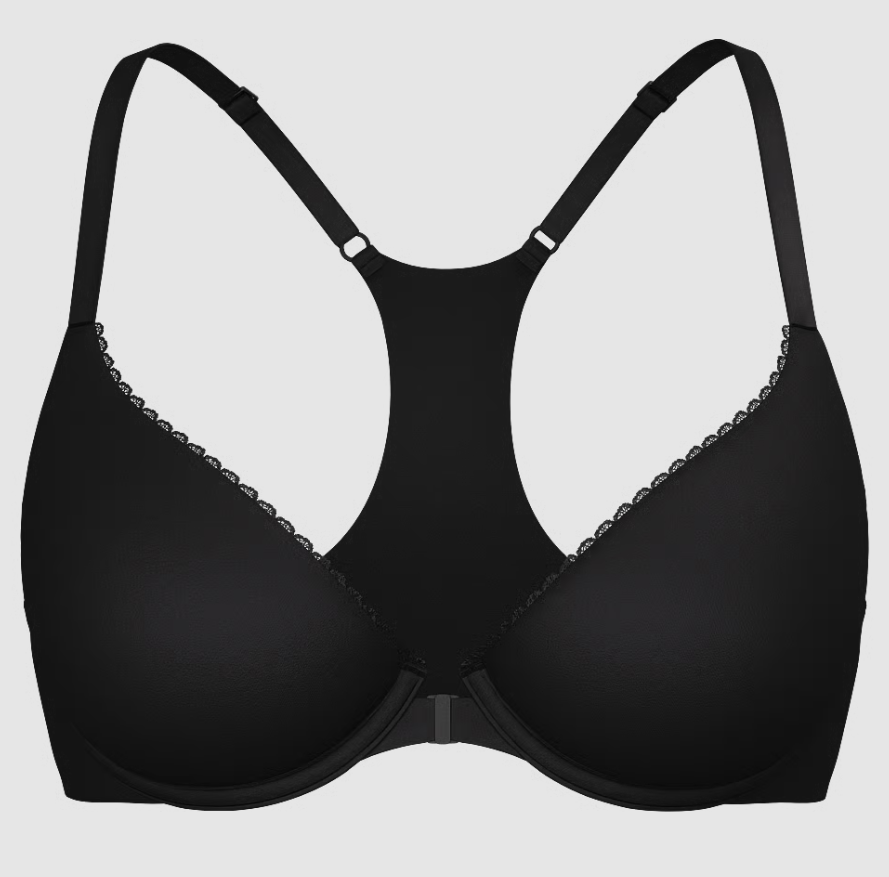 Victoria's Secret 36B Body by Victoria racer back front close black bra ...
