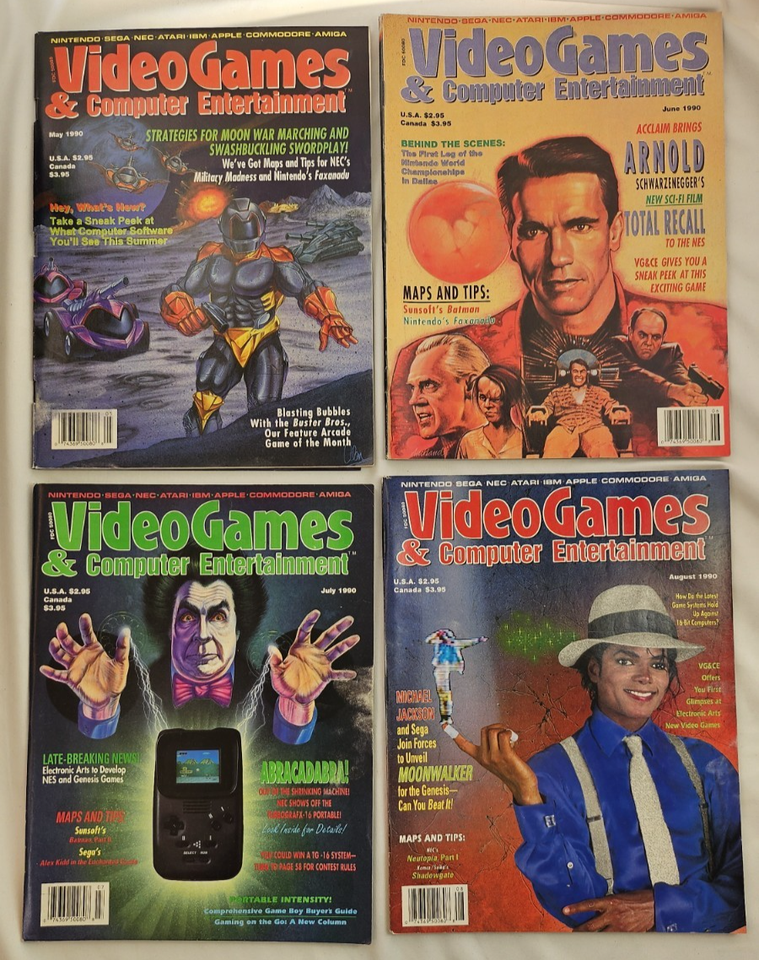 Video Games & Computer Entertainment Magazine Complete Year 1990 TMNT ...