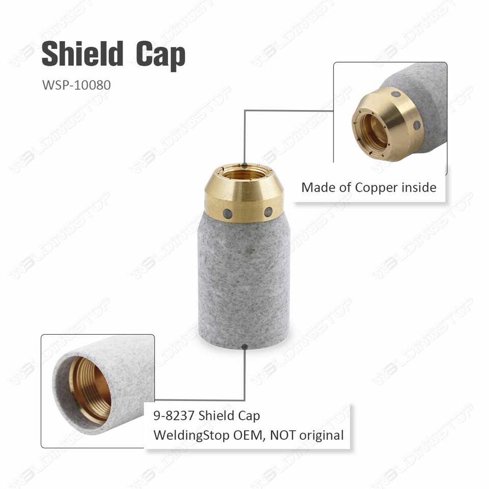 6pcs Plasma Torch Shield Cup 9-8237 9-8239 for Thermal Dynamic SL60 ...