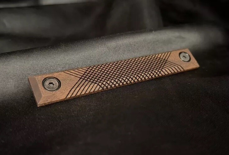 Hard Wood Rail Cover for M-Lok and KeyMod Rail, Walnut, Hand Crafted ...