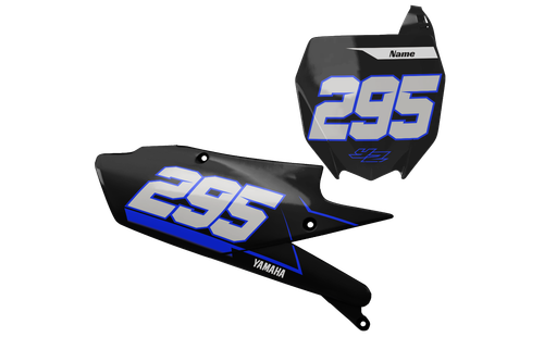 NEW DIRTX INDUSTRIES CUSTOM NIGHT NUMBER PLATE KIT YZ YZF 65 85 125 250 ...