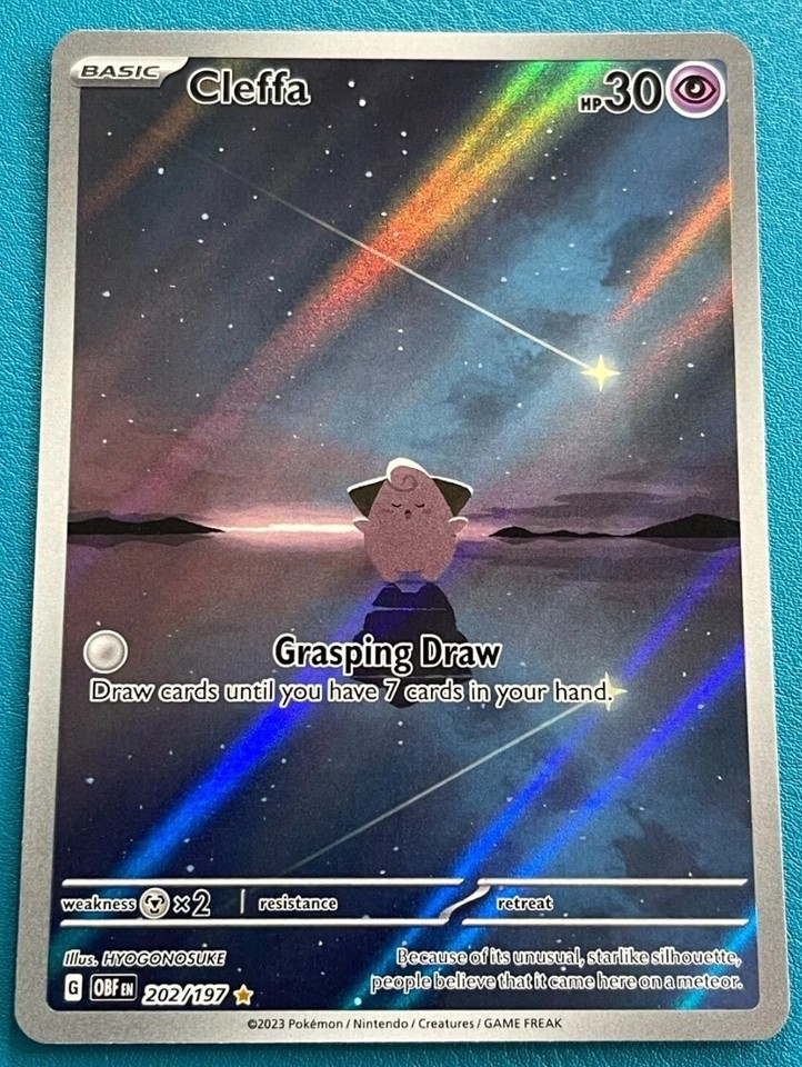 Pokémon TCG Cleffa Illustration Rare 202/197 NM | eBay