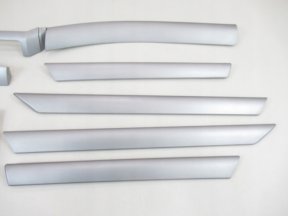 BMW 3 E46 Silver Interior Trim Kit Center Console Panel Moldings Covers ...