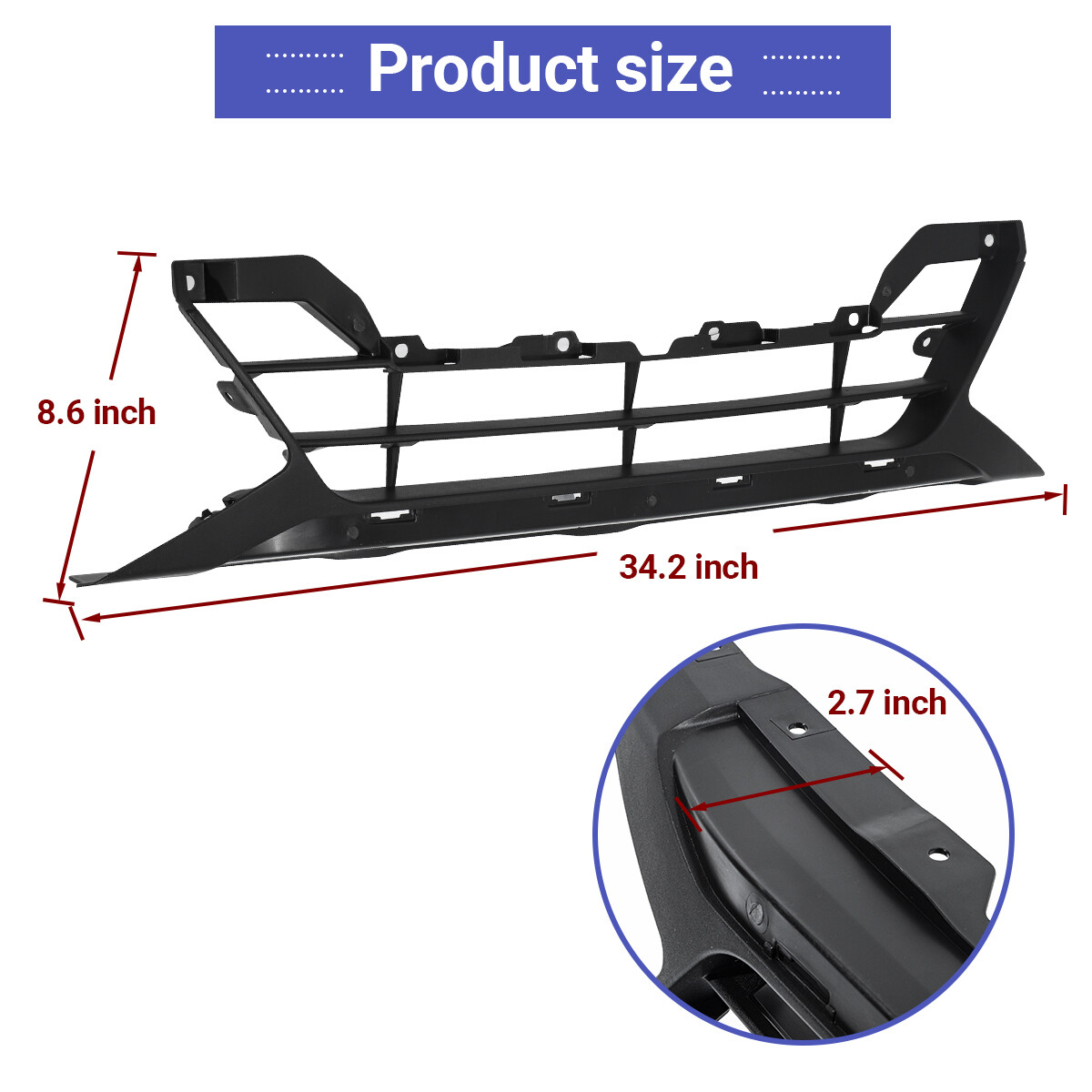 Front Bumper Lower Grille Grill Fit for 2020 2021 2022 Nissan Sentra ...