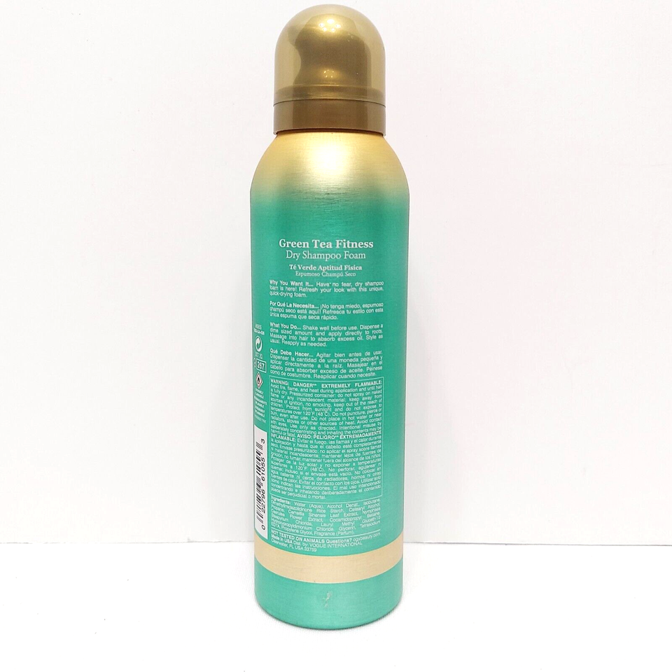 OGX Dry Shampoo Foam Green Tea Fitness Active Beauty 5 oz. | eBay