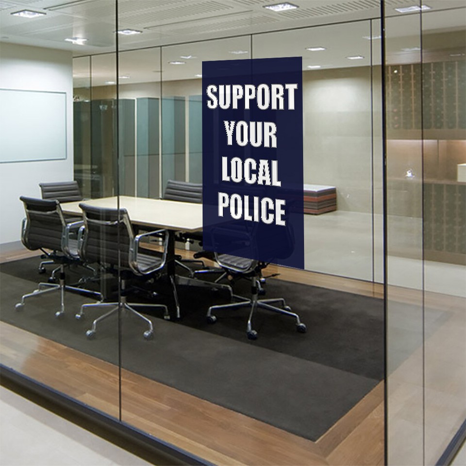 Door Decals Vertical Vinyl Stickers Support Your Local Police Cop Vinyl ...