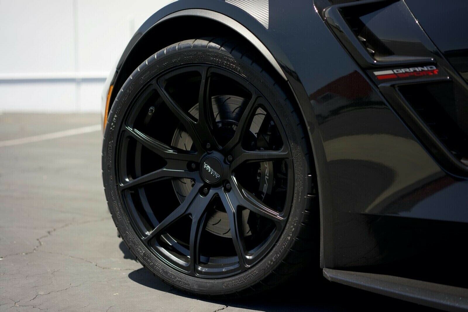 VARRO VD 01 SATIN BLACK WHEELS TIRES CORVETTE C6 C7 C8 Z51 STINGRAY ...