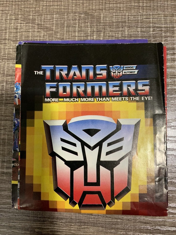 Checklist TriFold Catalog Vintage 1986 Hasbro Transformers G1 Optimus ...