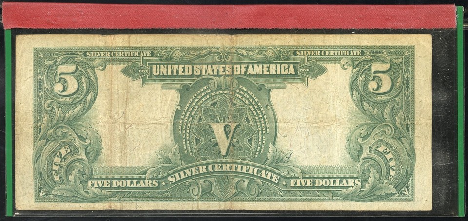 US Paper Money - 1899 $5 Silver Certificate “Chief” Note - NO RESERVE ...