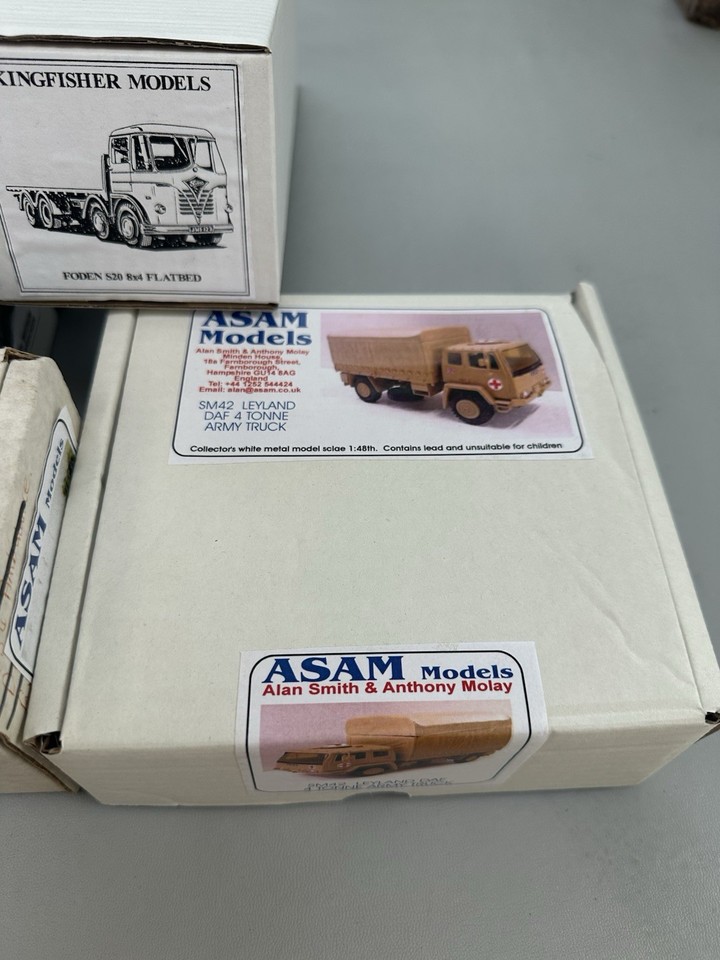ASAM model kits foden layland daf milatry kingfisher 1/50 alan smith ...