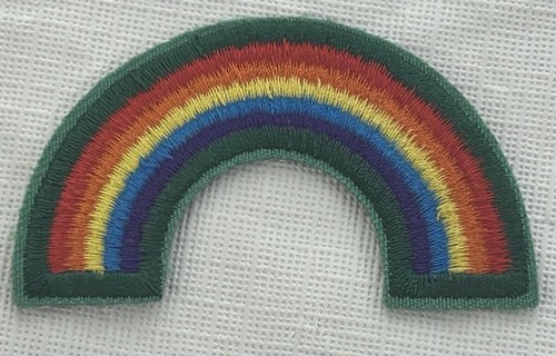 Girl Scout Cadette Rainbow Patch Badge DARK GREEN | eBay