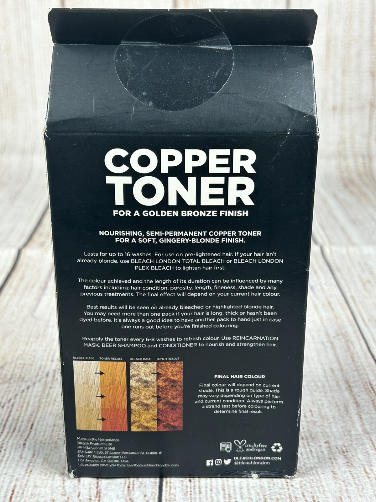 Bleach London Copper Toner For All Hair Types Golden Brown Semi (Lot of ...