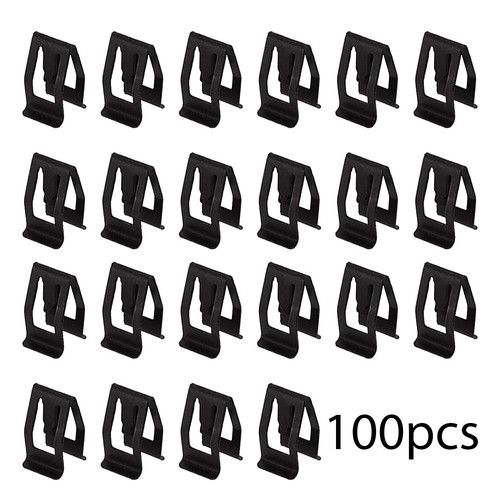 100x Black Universal Auto Car Dash Dashboard Console Trim Metal ...