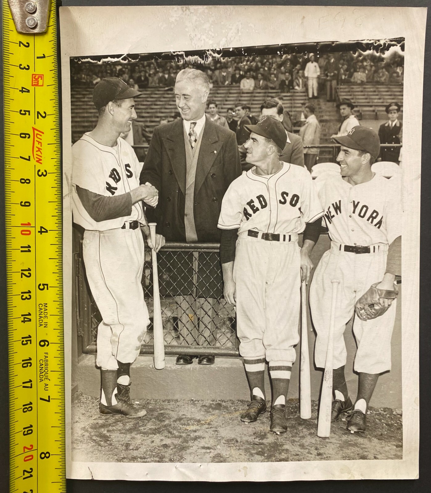 1948 Vintage Baseball Photo Ted Williams Phil Rizzuto John Pesky Red ...