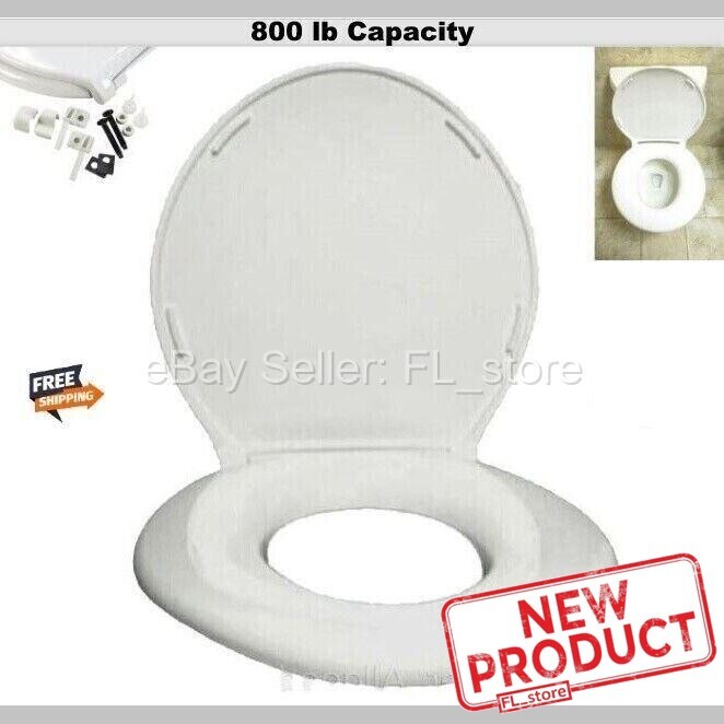 Extra Wide Toilet Seat Big John Heavy Duty 800 lb Capacity Bariatric ...