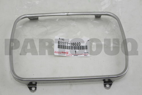 8111116020 Genuine Toyota RING, SEALED BEAM RETAINING, RH/LH 81111 ...
