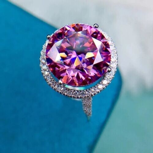 Certified 4.2ct Natural VVS Pink Diamond Ring For Christmas Gift 925 ...
