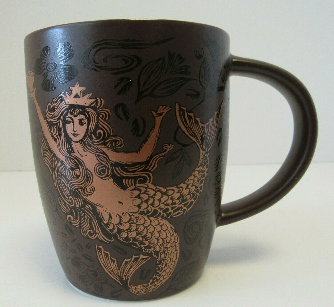 Starbucks Split Tail Mermaid 40th Anniversary 2011 Coffee Mug Brown ...