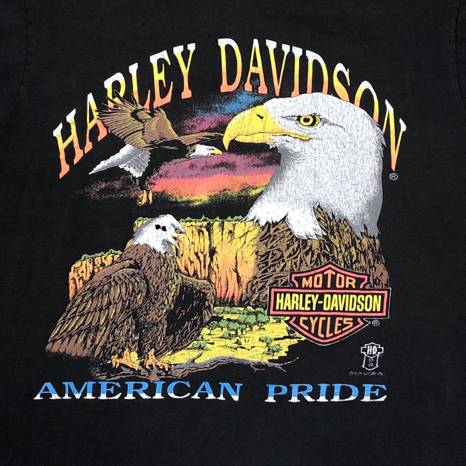 Vintage 90’s Harley Davidson American Pride Single St… - Gem