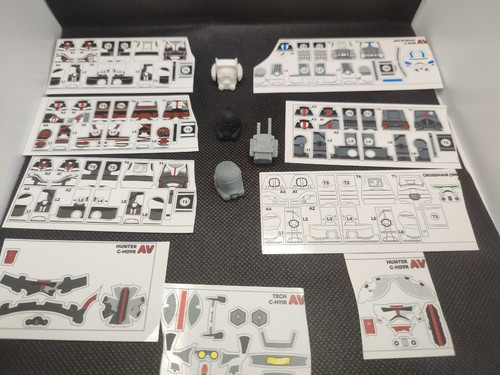 LEGO Clone Trooper AV Figures The Bad Batch Decal And Helmet Bundle ...