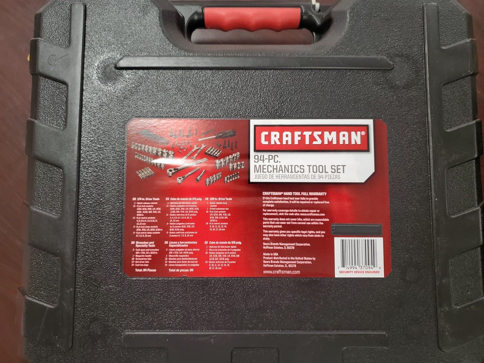 Craftsman USA 94 Pc Mechanics Tool Set , Vintage | eBay
