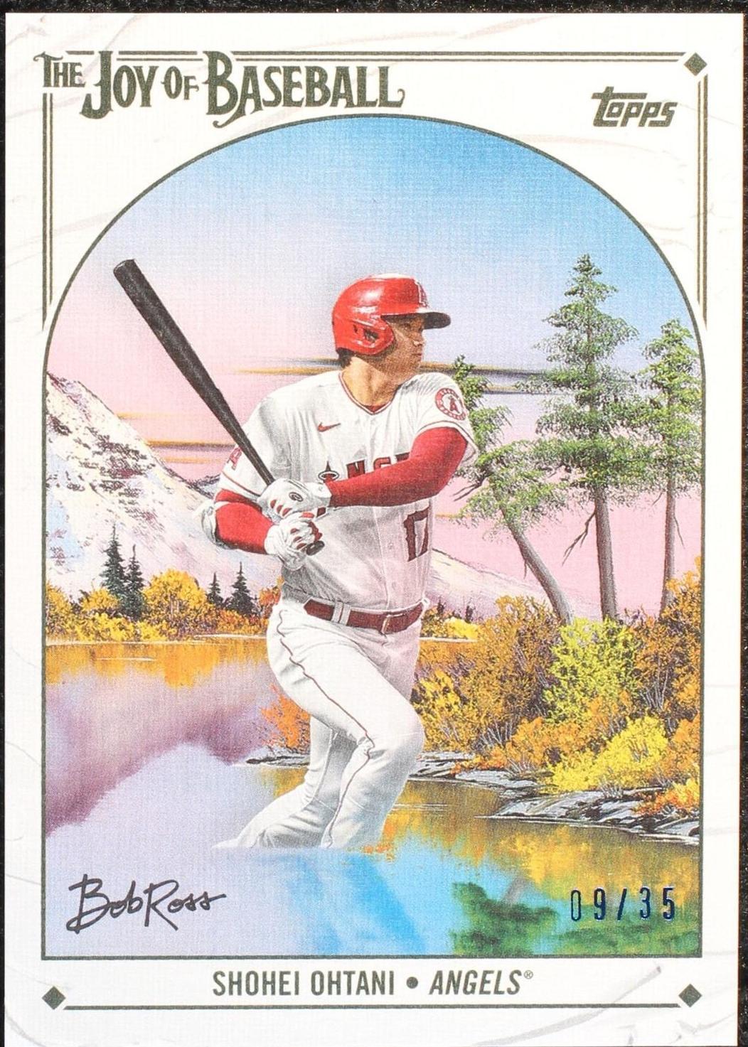 2023 Topps X Bob Ross The Joy of Baseball - Shohei Ohtani #1 Titanium ...