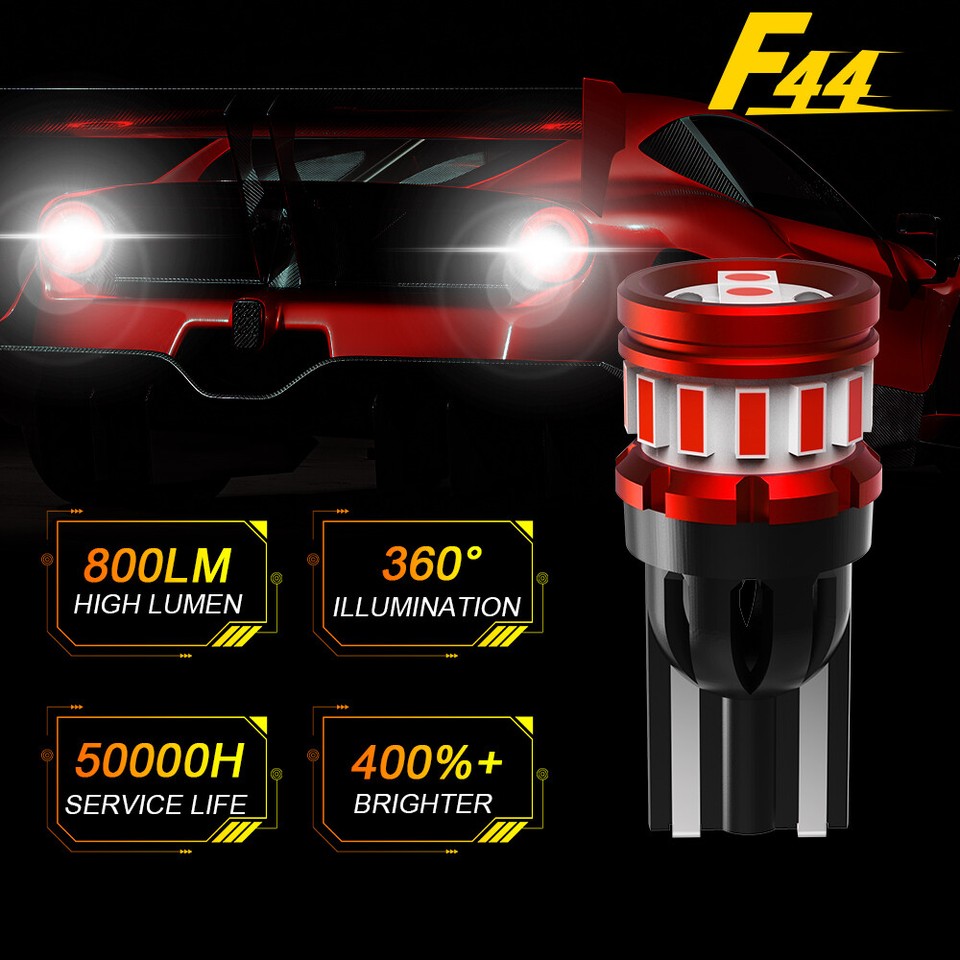 2x Red LED Inner Tail Light Bulb Super Bright 2825 168 192 194 175 2821 ...