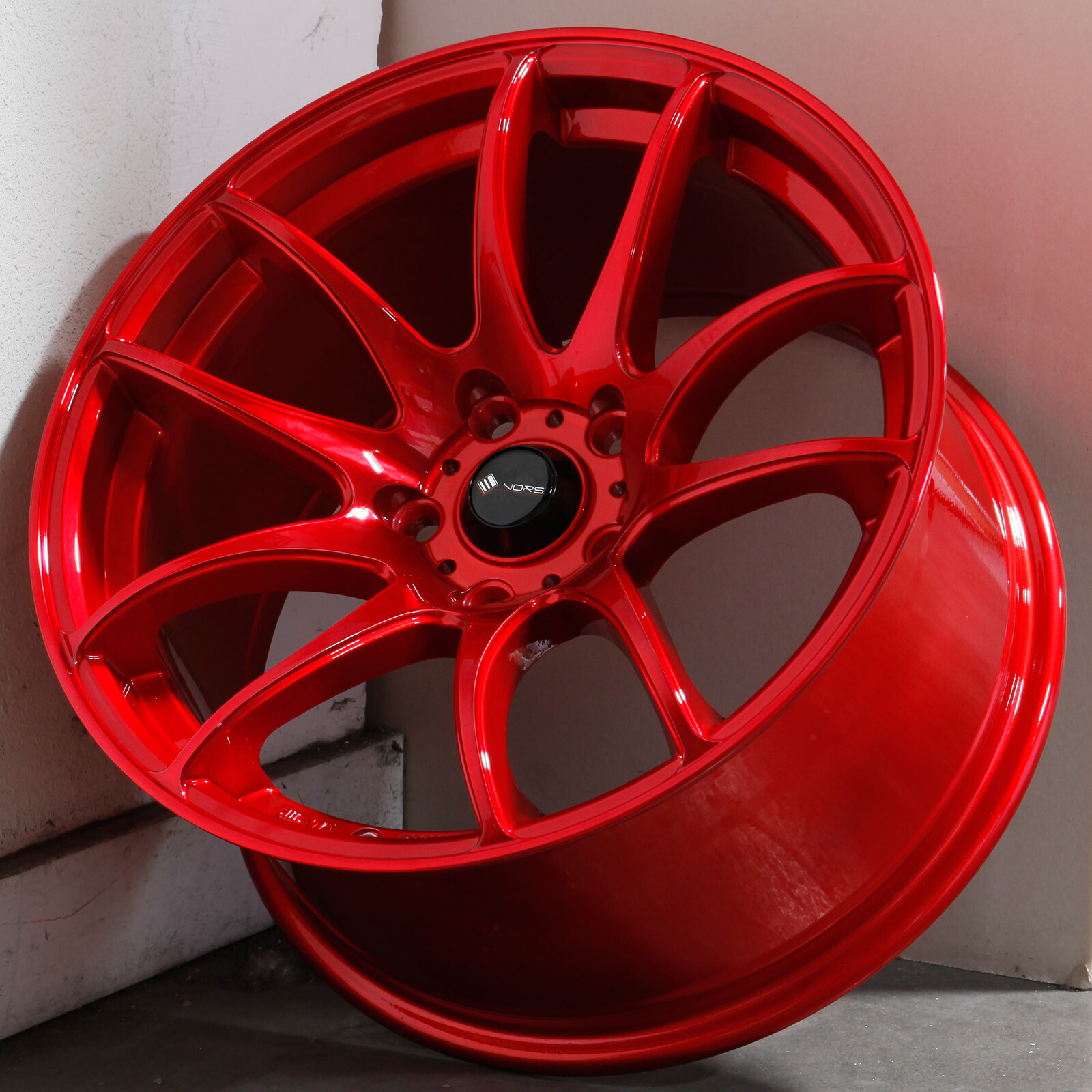 18x8.5/18x9.5 Candy Red Wheels Vors TR4 5x105 35/35 (Set of 4) 73.1 | eBay