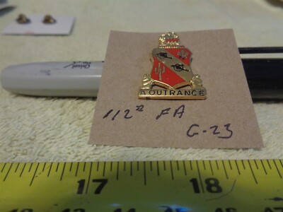 112th Field Artillery G-23 Unit Crest, DI, DUI (DRAW#217) | eBay