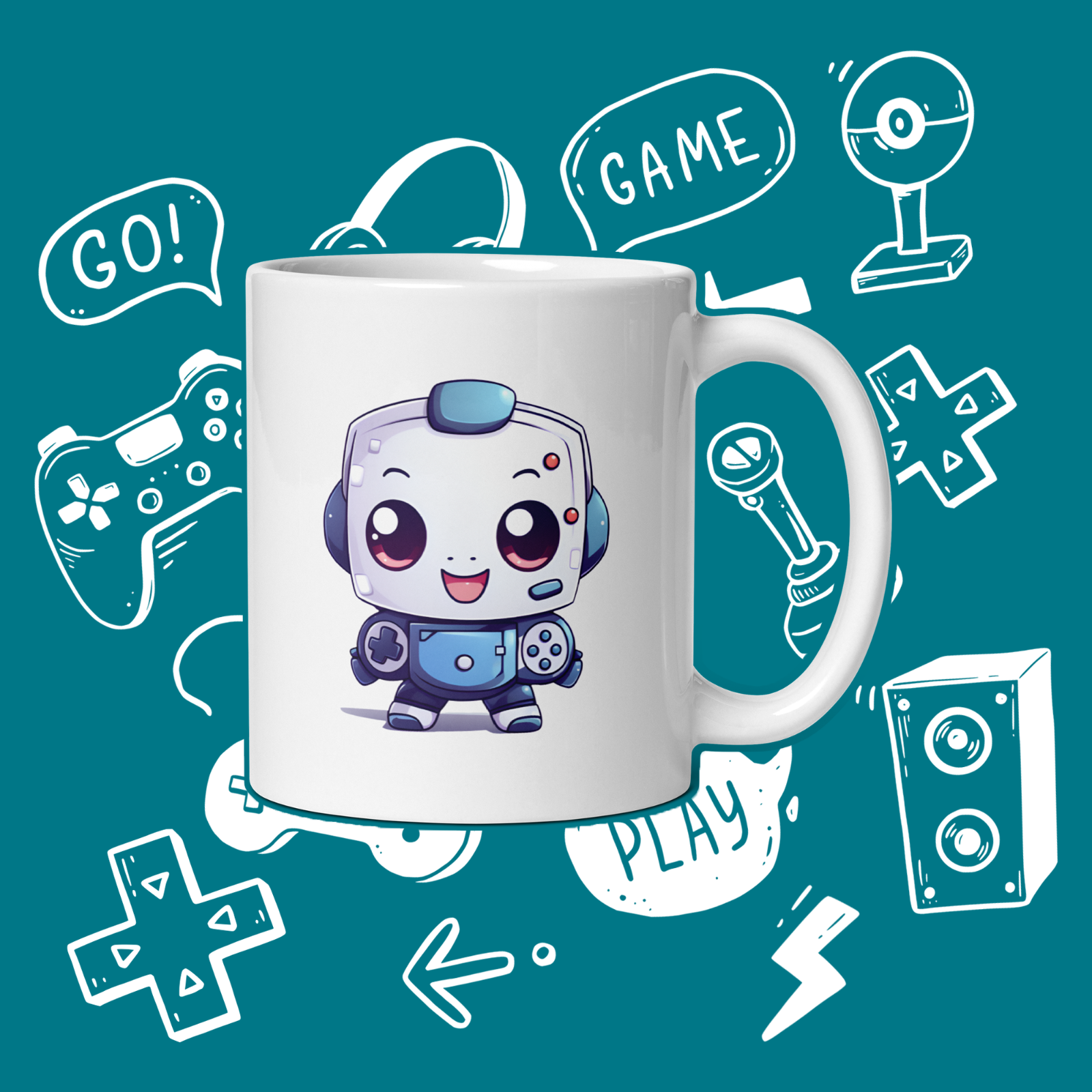 Spuddle Video Game Character Mug For Video Game Fan, Mug For Gamer ...