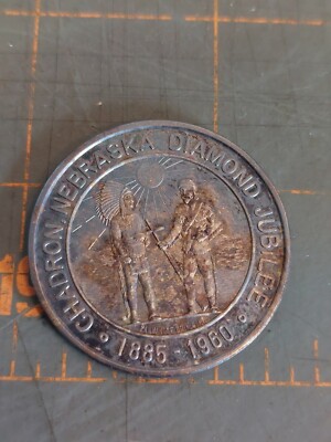 Commemorative 50 Cents Coin August 6th, 1960 Chadron, Nebraska Diamond ...
