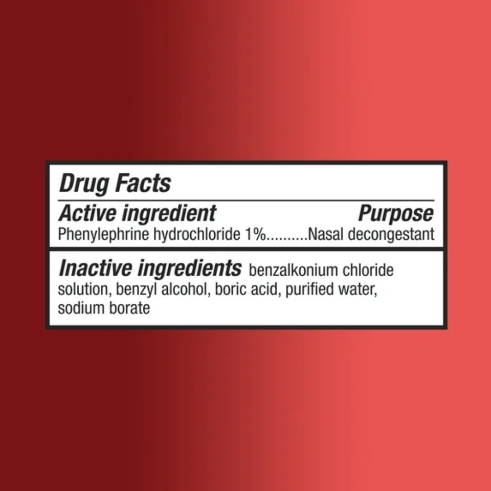 Equate Nasal Four Decongestant Spray, Fast-Acting Non-Drowsy Relief, 1 ...