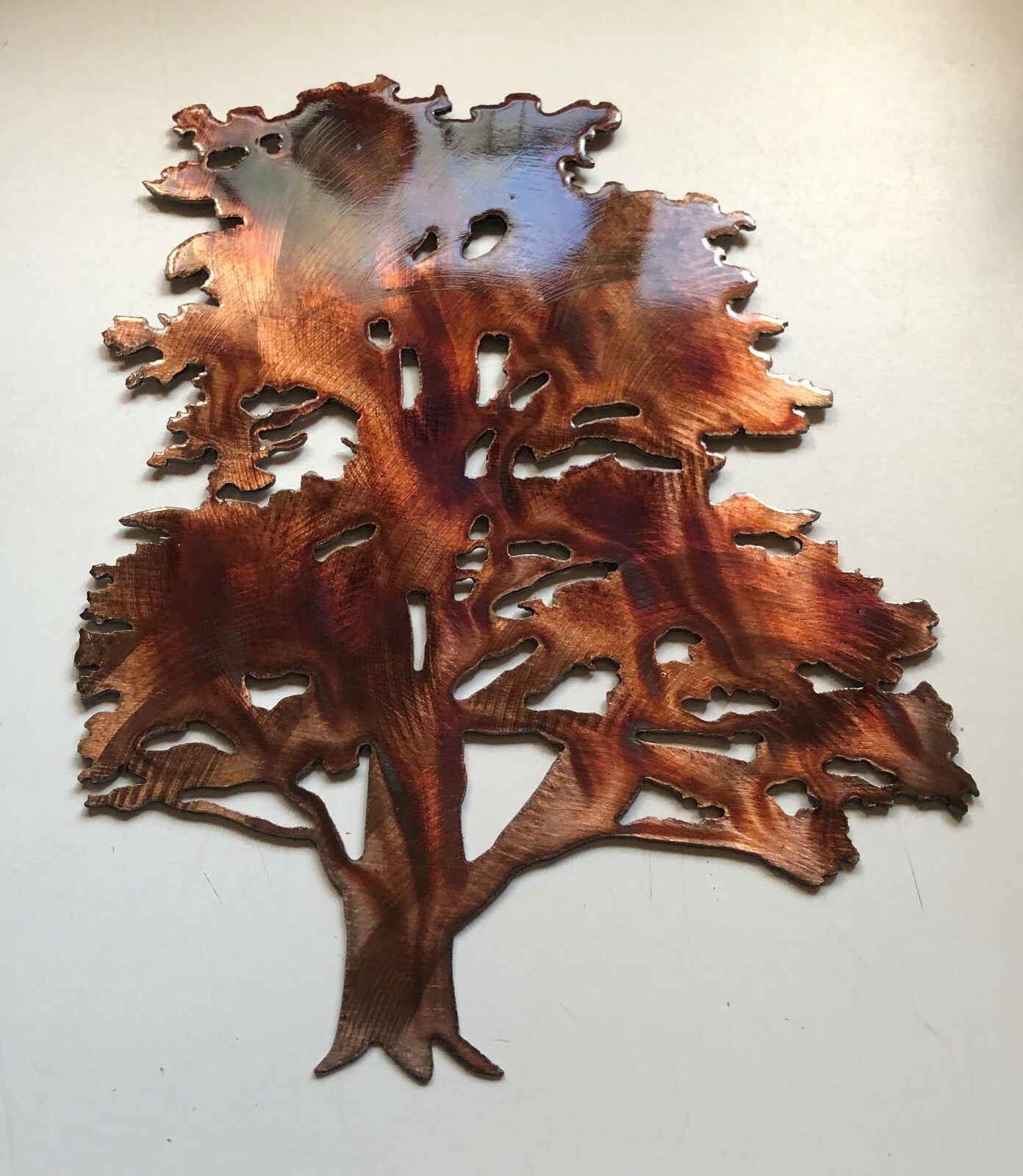 Cedar Tree Metal Wall Art Decor 8 1/2" x 10 1/2" | eBay