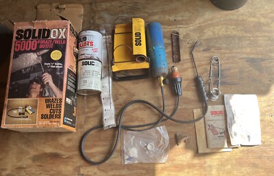 Solidox Ox 2 KIT W/ Solid Oxygen Pellets Welding Torch, booklet _FOR ...